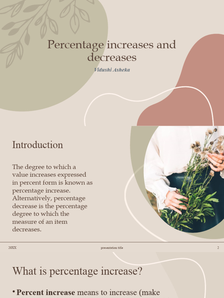 Percentage Increases and Decreases | PDF