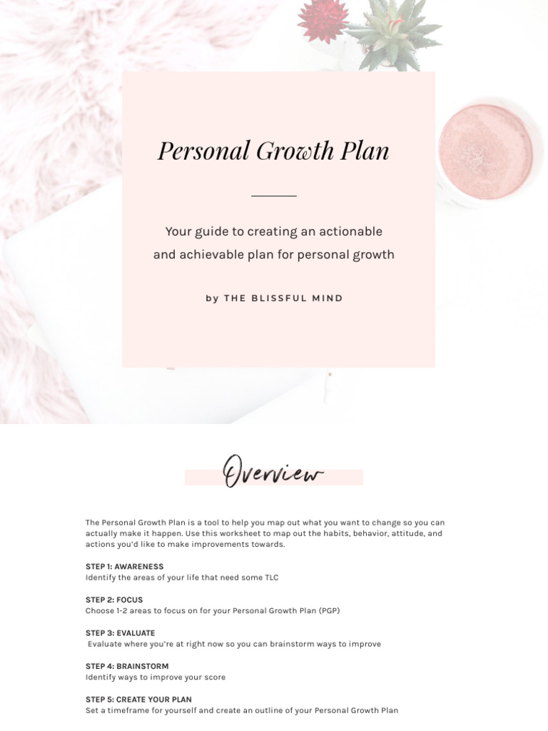 Personal Growth Plan Guide | PDF | Personal Development | Brainstorming