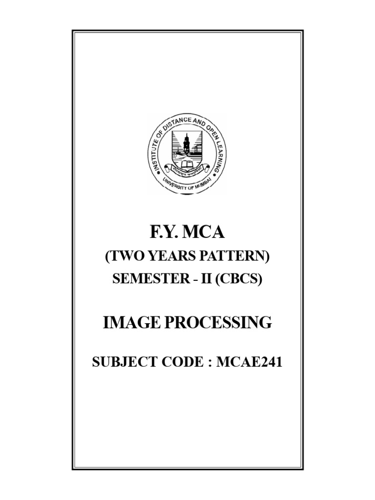 Image Processing - Notes | PDF | Digital Image | Charge Coupled Device