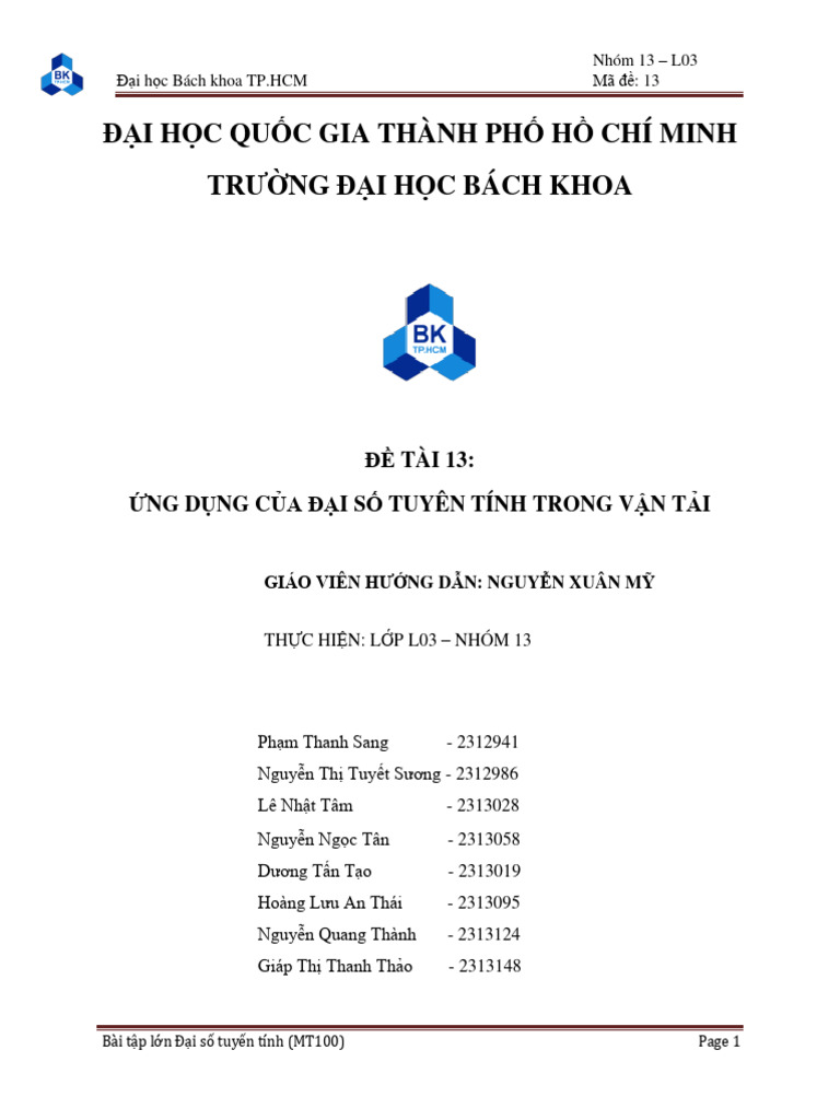 L03 ĐSTT Nhóm13 | PDF