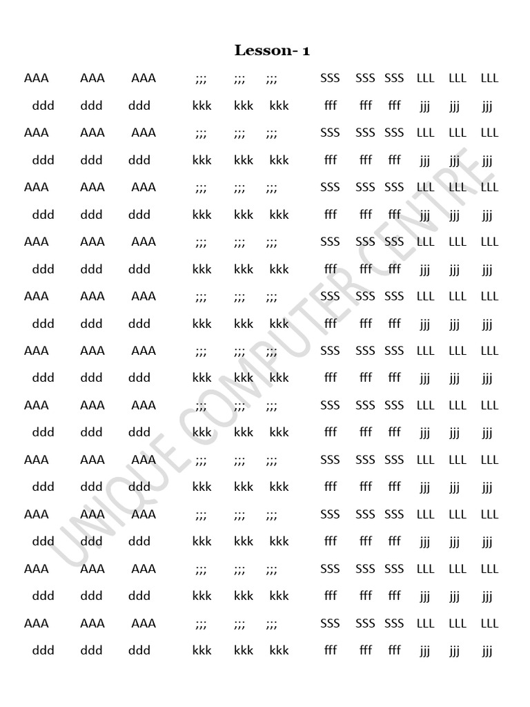 typing notes | PDF | Writing Implements | Text
