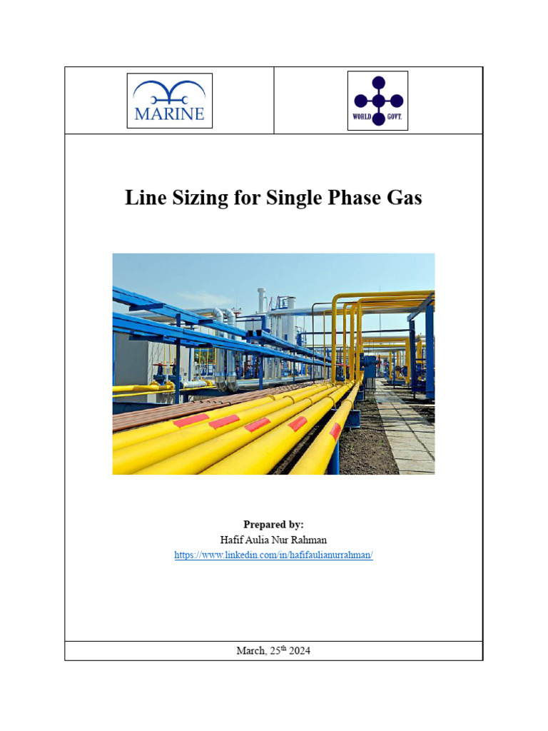 Single Phase Gas Line Sizing Guide | PDF | Reynolds Number | Mach Number