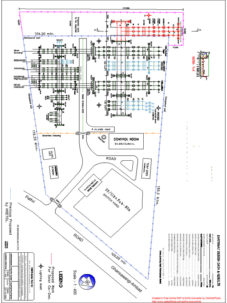 132 Ghansawangi Layout - R1 - Msetcl | PDF | Electric Power | Materials ...