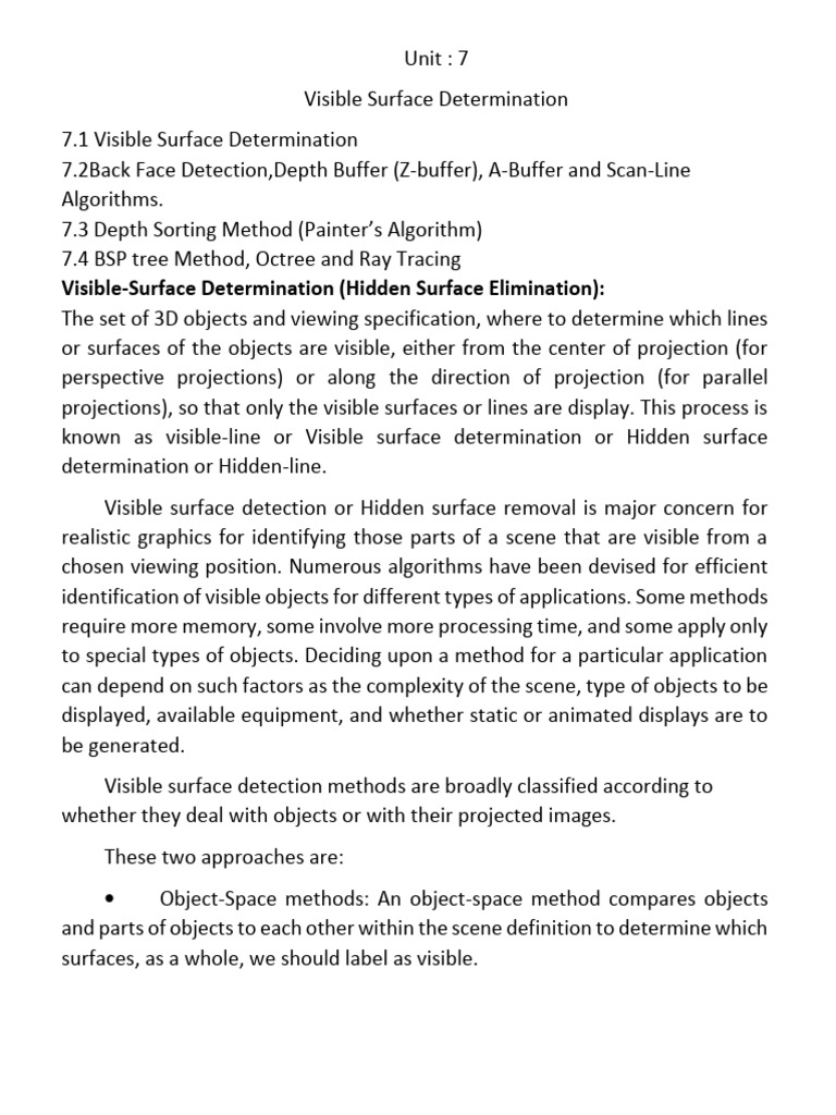 Graphics Note 7 | PDF | Graphics | Multidimensional Signal Processing