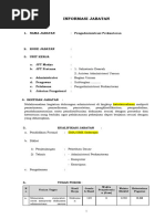 Contoh Format Anjab Dan Abk Permenpanrb No 1 TH 2020 | PDF