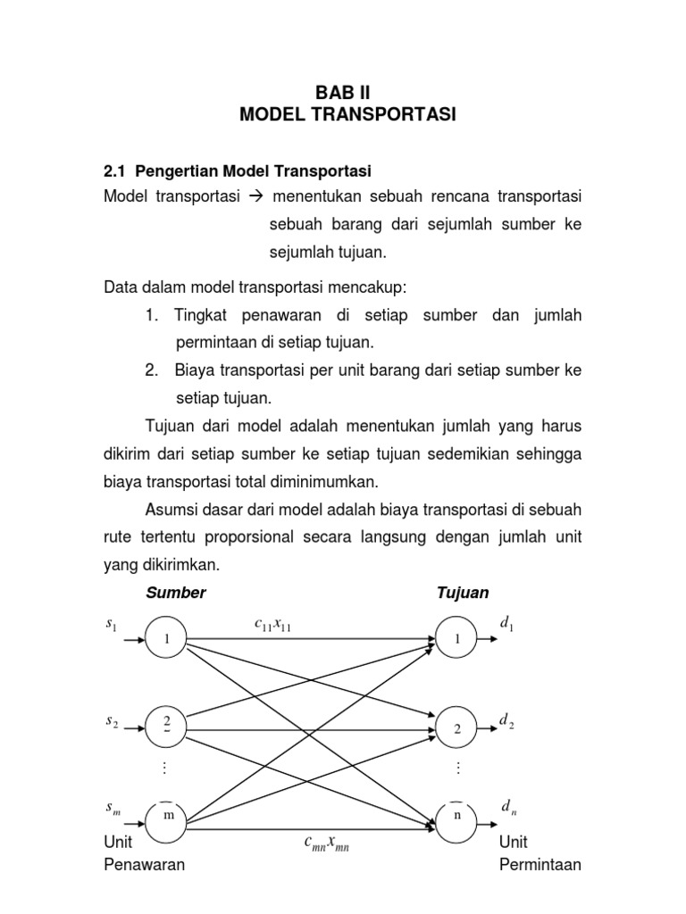 Model Transportasi | PDF