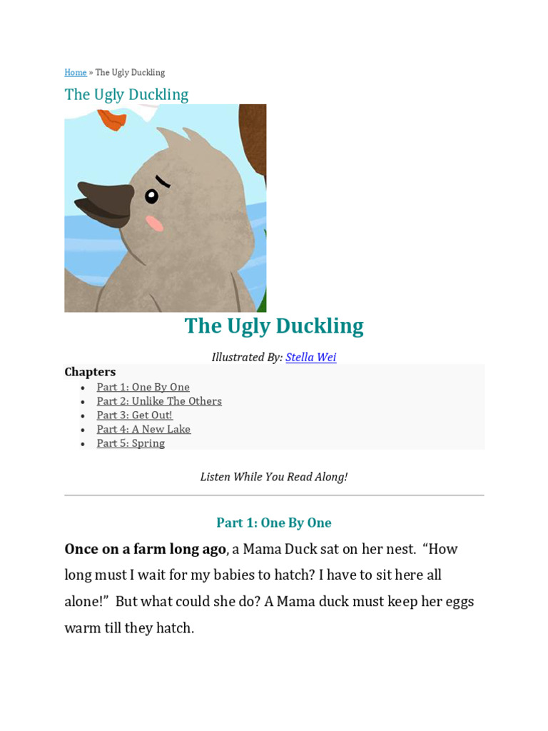 The Ugly Duckling | PDF | Duck | Birds
