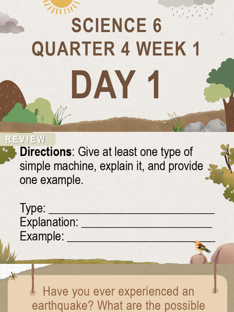 G6 Q4W1 Science PPT Melcs | PDF | Earthquakes | Plate Tectonics