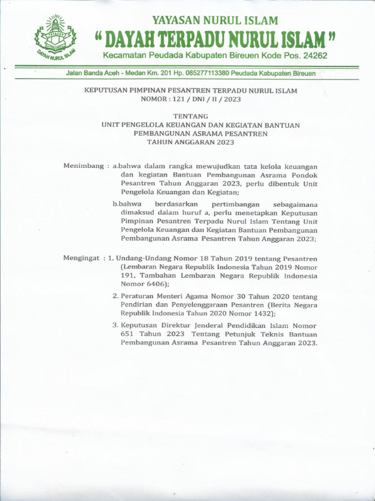 Up2k Asrama 2023 | PDF