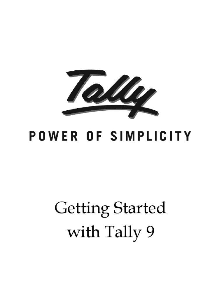 Getting Started With Tally 9 | PDF | Installation (Computer Programs ...