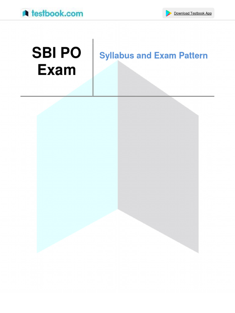 Sbi Po Syllabus | PDF | Reason | Statistics