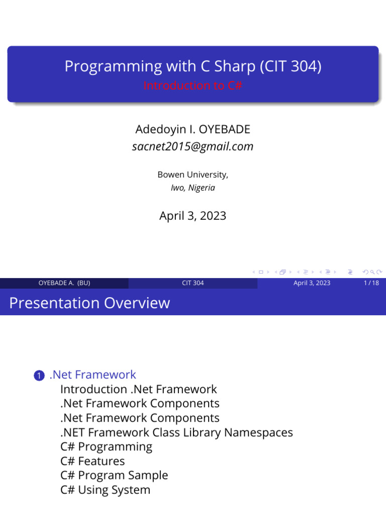 CIT304 Chapter 2 Y24 | PDF | C Sharp (Programming Language) | Language Integrated Query