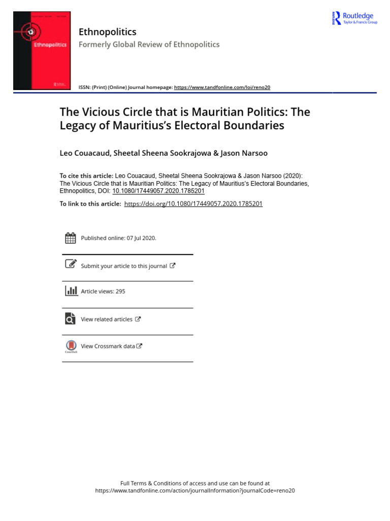 The Vicious Circle That Is Mauritian Politics The Legacy of Mauritius S ...