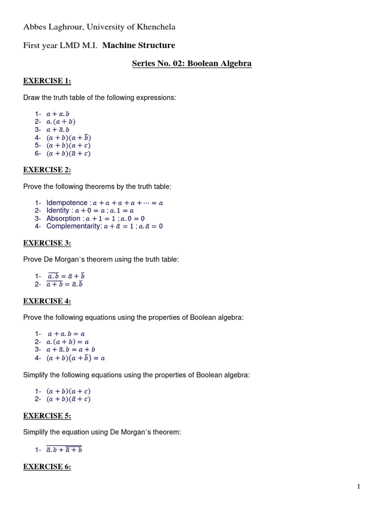 Serie2 - Struc Mach en | PDF | Logic | Mathematical Concepts