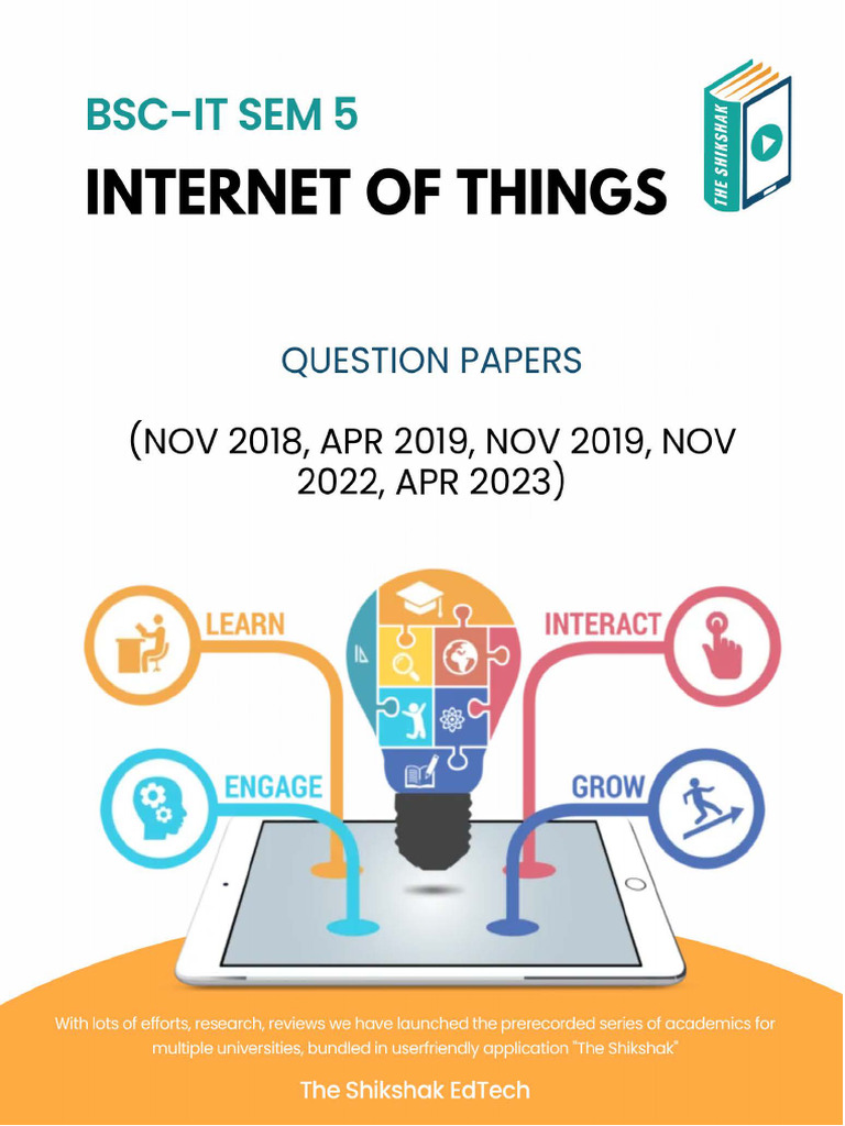 BSC IT Sem 5 IoT Question Papers | PDF | Internet Of Things | Internet ...