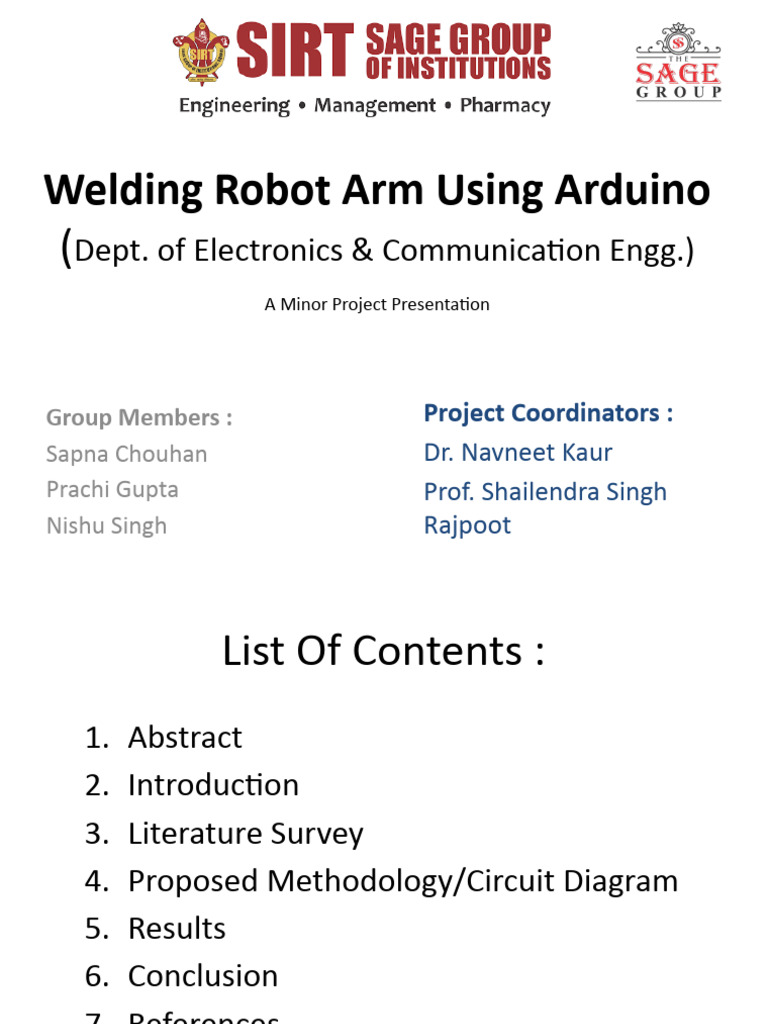Welding Robot Using Arduino | PDF | Automation | Arduino