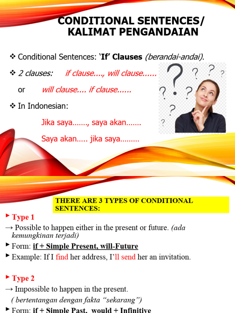 DM013 Conditional Sentence 1-3 | PDF | Perfect (Grammar) | Syntax