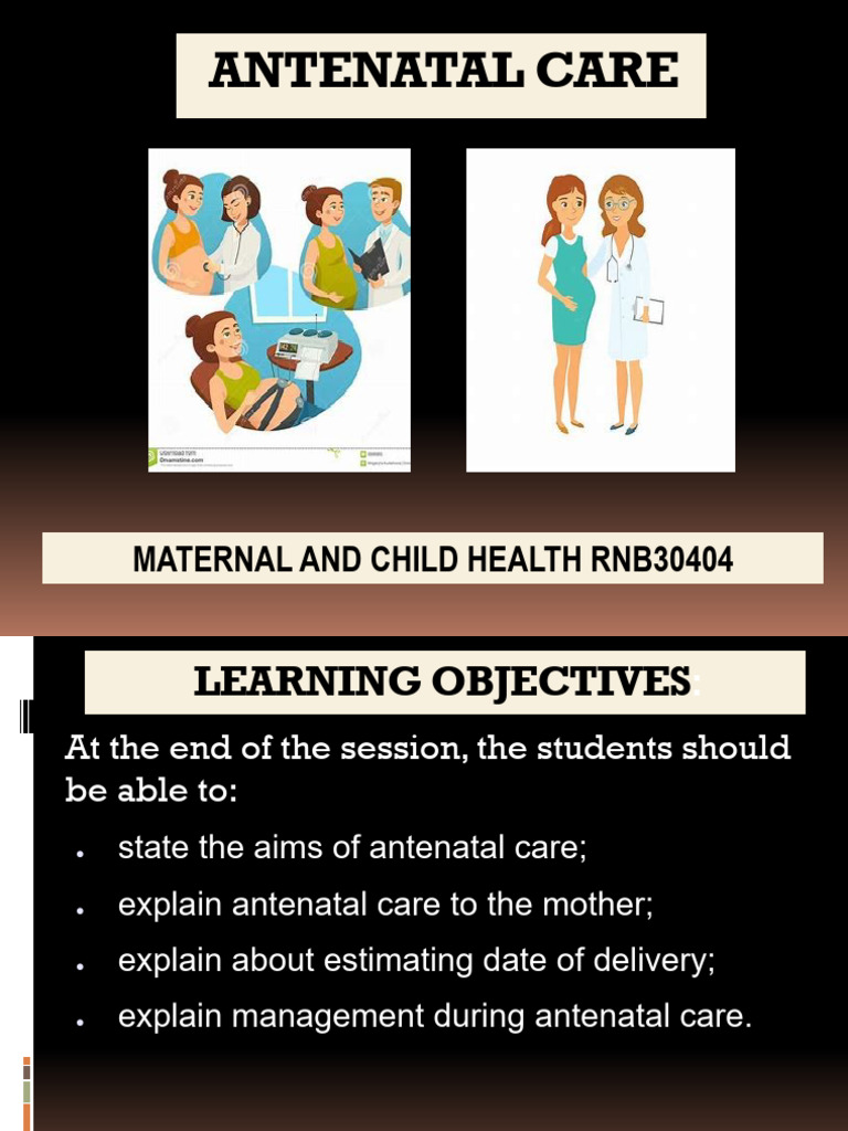 Aims and Objectives of Antenatal Care | PDF | Maternal Health | Pregnancy