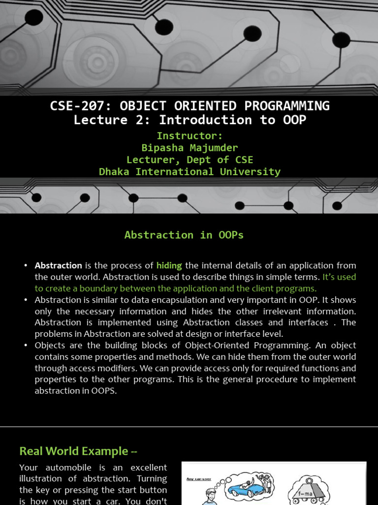 Ooplecture 2 | Download Free PDF | Inheritance (Object Oriented Programming) | Class (Computer ...