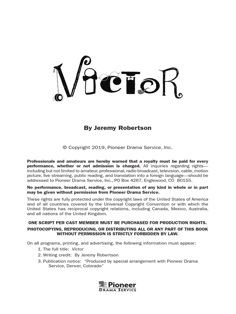 VICTOR 57564823 Script Sample | PDF | Copyright | Chair