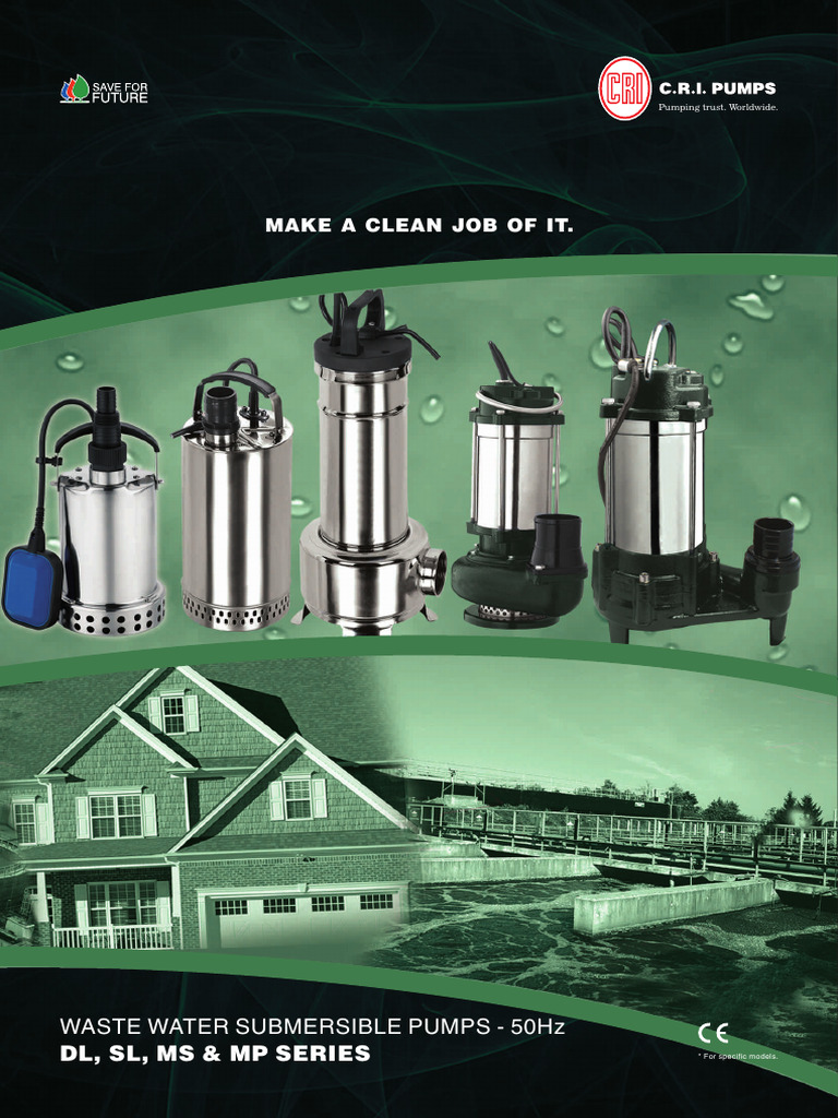 MS MP SL Series | PDF | Pump | Sewage Treatment