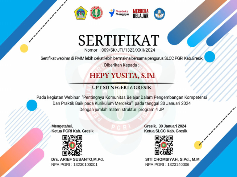 sertifikat-HEPY YUSITA, S.PD | PDF
