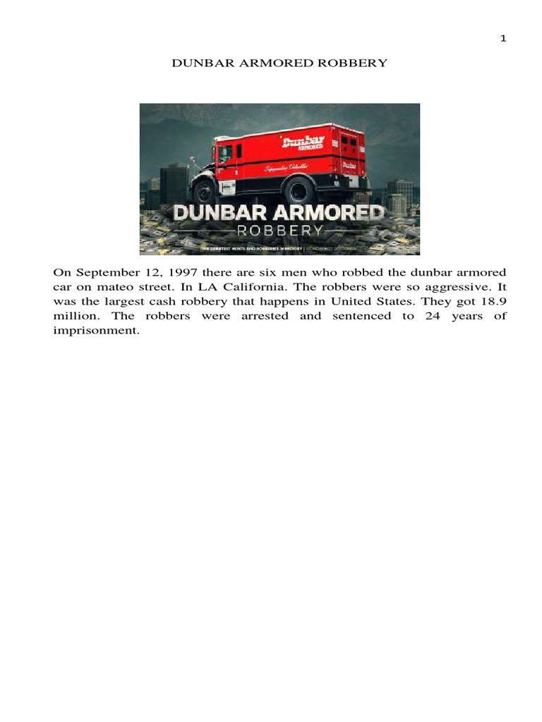 Bank Heist | PDF | Bank Robbery | Robbery