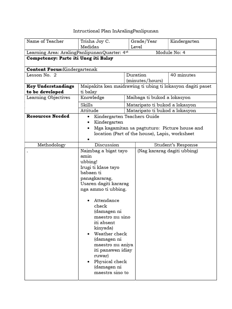 LP Social Studies TRISHA | PDF