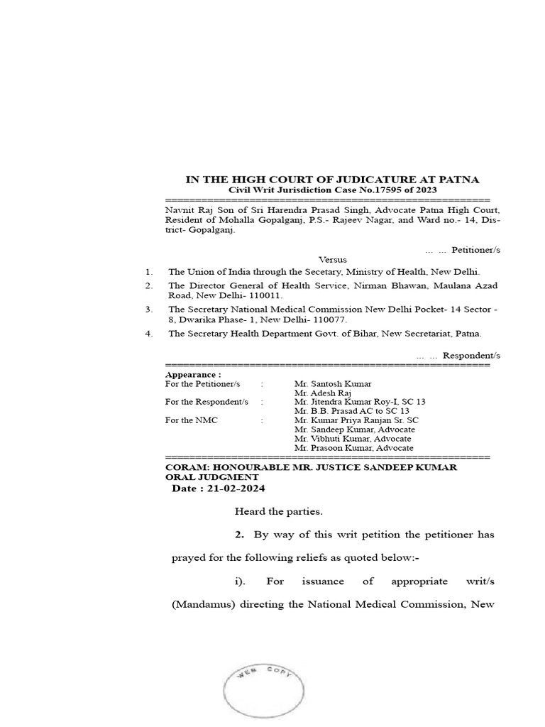 17595_2023 | PDF | Precedent | Judgment (Law)