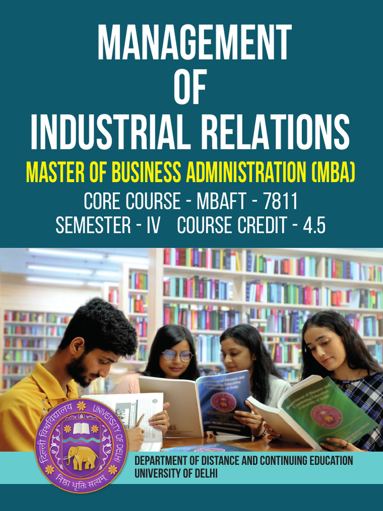 Industrial Relations Management Guide | PDF | Employment | Industrial ...