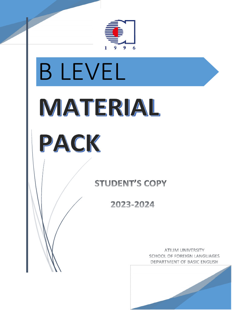 B Level Material Pack 2023-2024 t3 SC | PDF