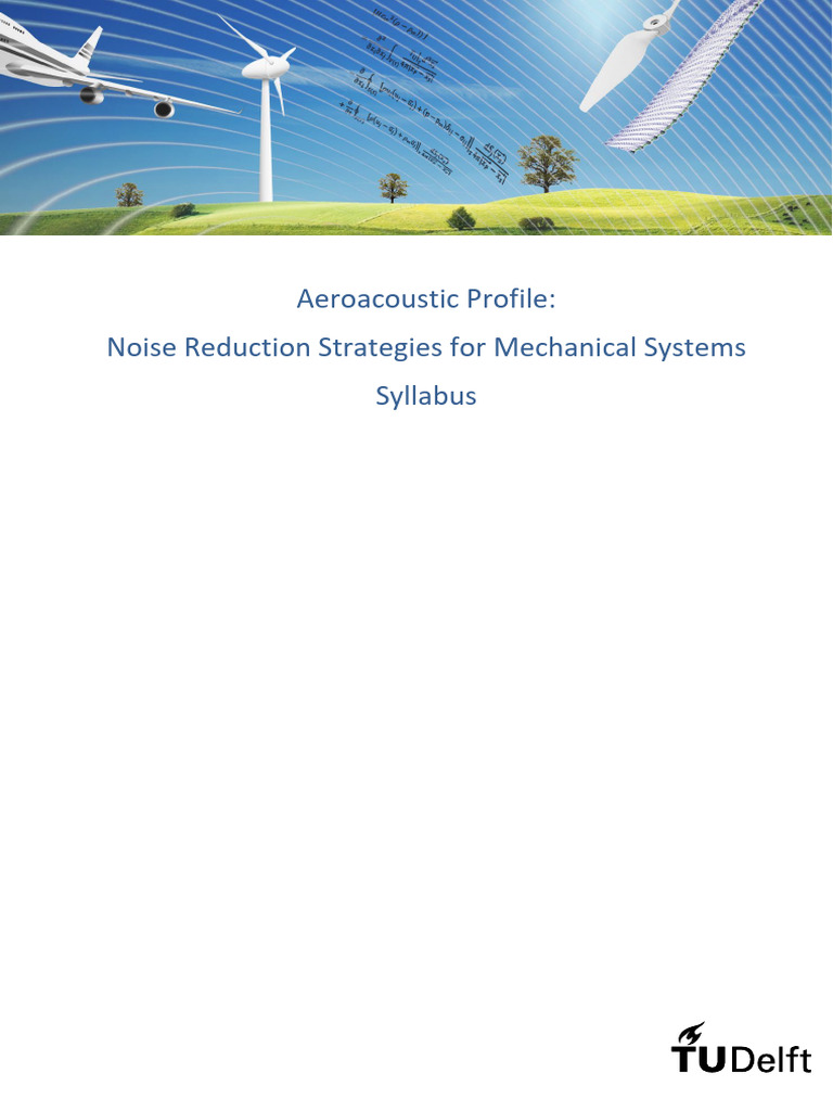 Syllabus Aeroacoustics NRSMS | PDF | Aerodynamics | Jet Engine