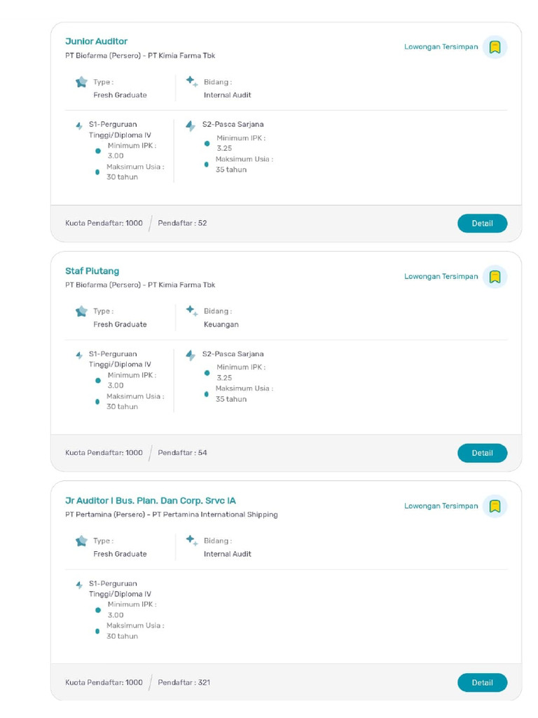 List Perusahaan Yg Bisa Di Daftar | PDF