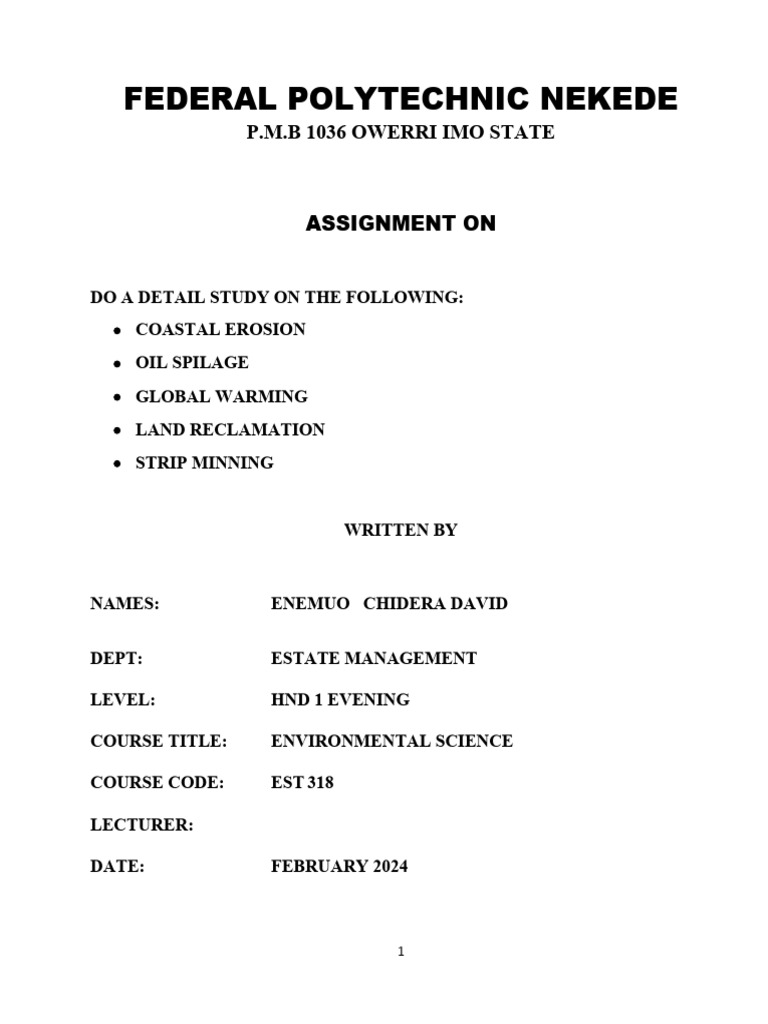 Coastal Erosion Assignment | PDF | Climate Change | Coast