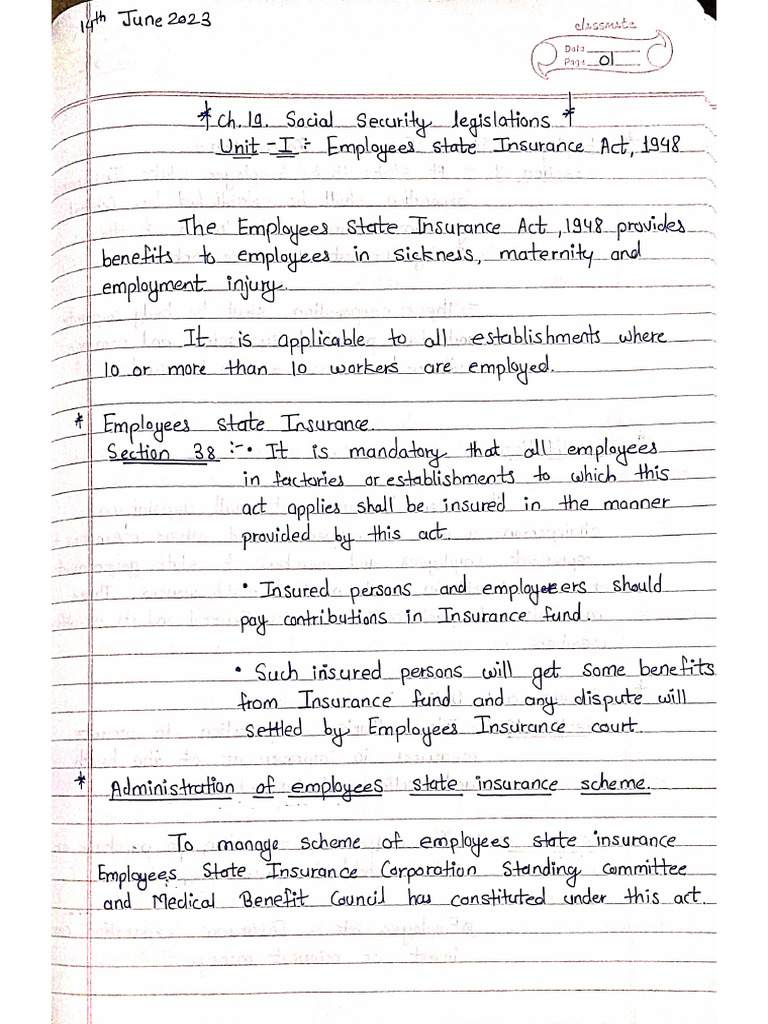 CH.19 Unit 1 Handwritten Notes | PDF
