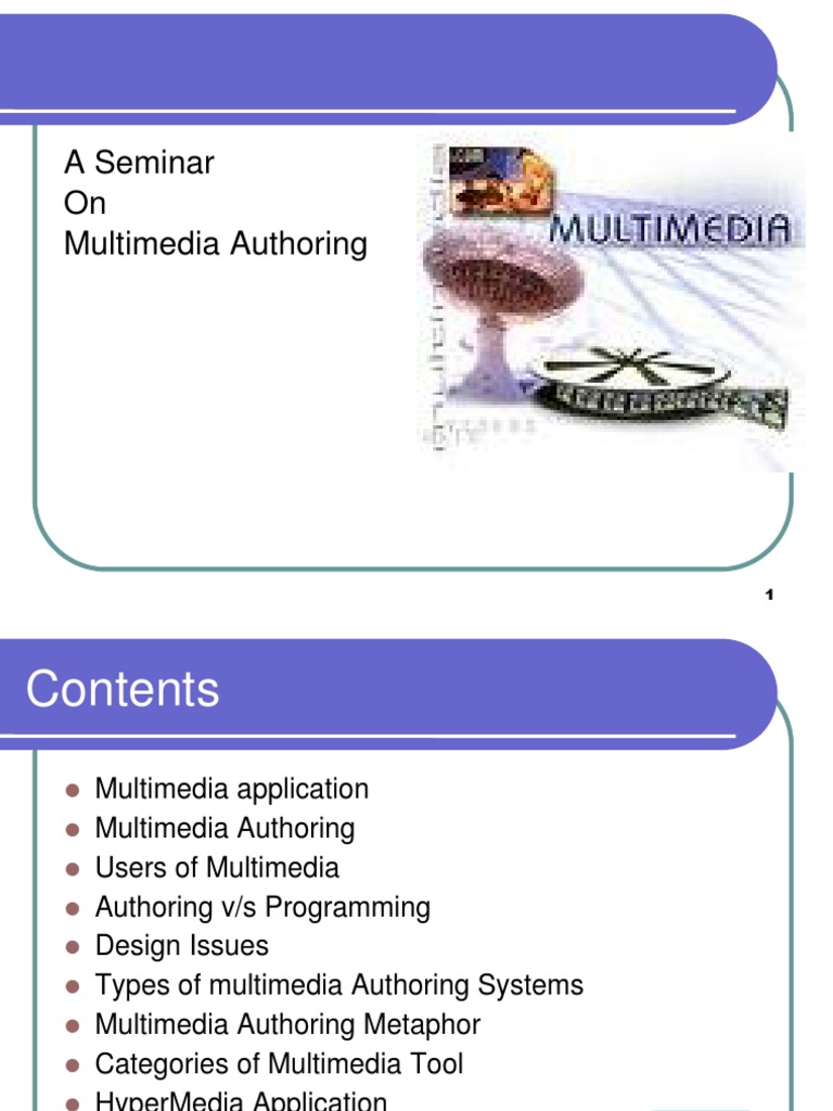 Multimedia Authoring Seminar Guide | PDF | Adobe Flash | Multimedia