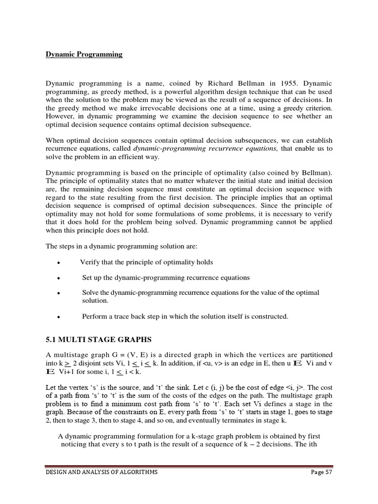 Daa Unit-Iii | Download Free PDF | Dynamic Programming | Computational Complexity Theory