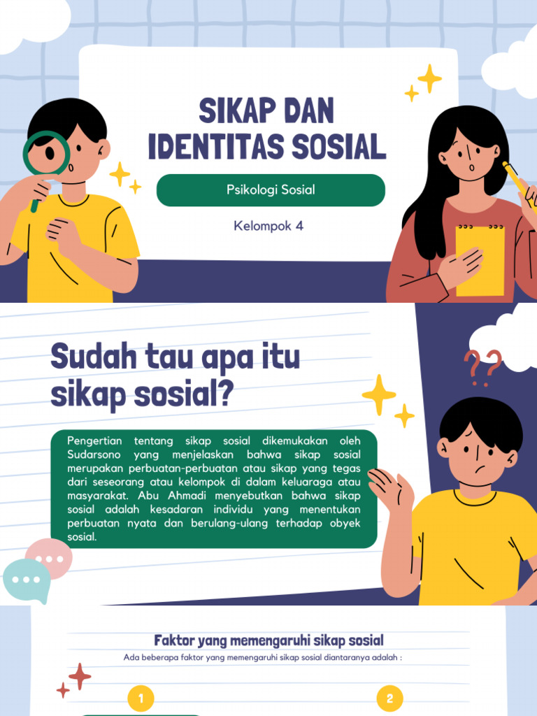 Psi Sosial Kel 4 - Sikap & Identitas Sosial | PDF