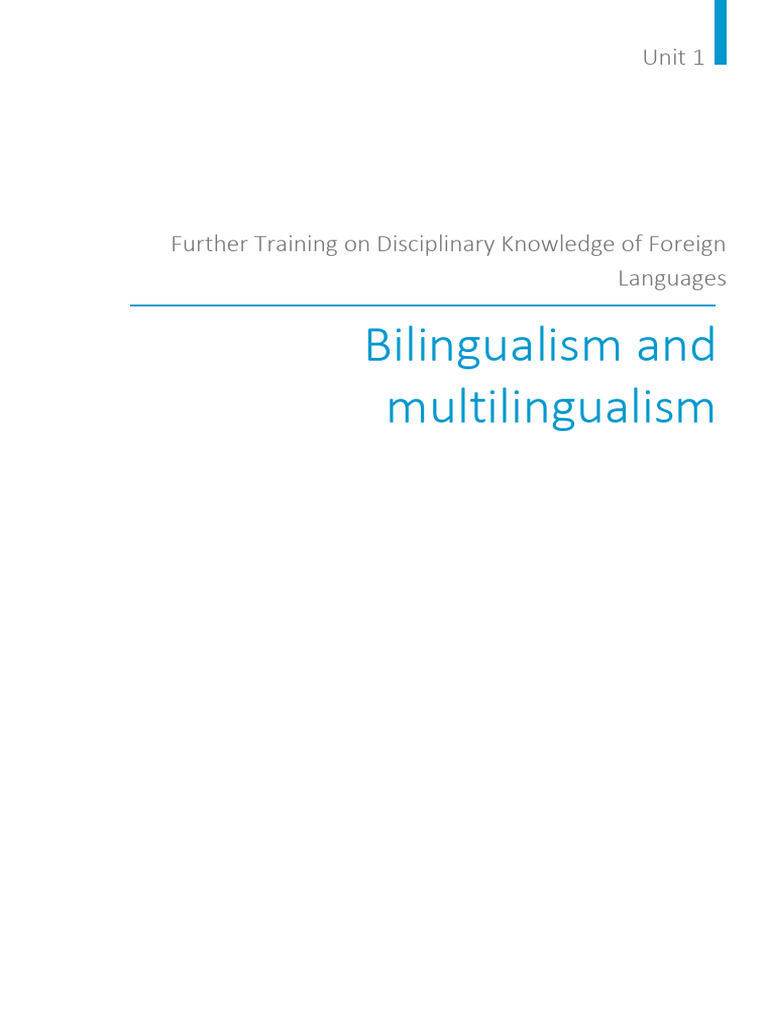 Tema1 1 | PDF | Multilingualism | Second Language