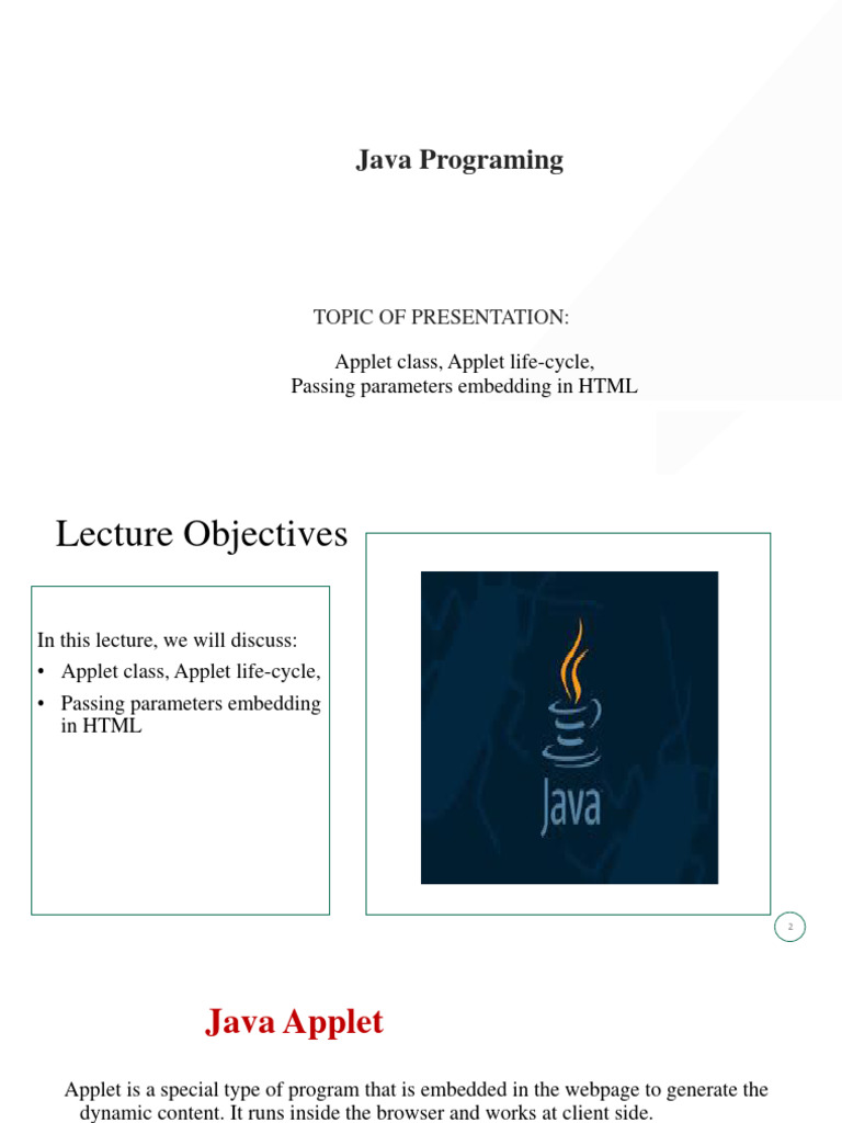 Applet 1 | Download Free PDF | Java (Programming Language) | Computer Programming