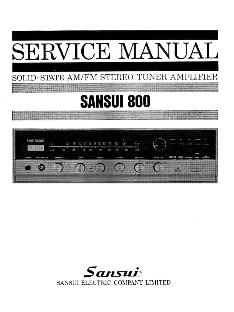 Sansui Solid State 800 | PDF