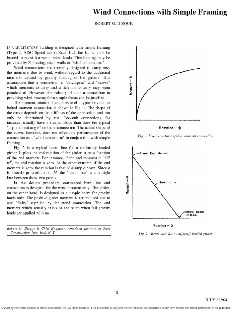 Wind Connections With Simple Framing | PDF | Beam (Structure ...