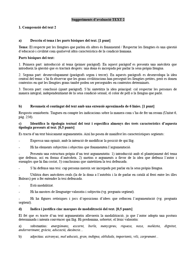 Activitat Text Argumentatiu - Dossier - T3 - Corregit | PDF