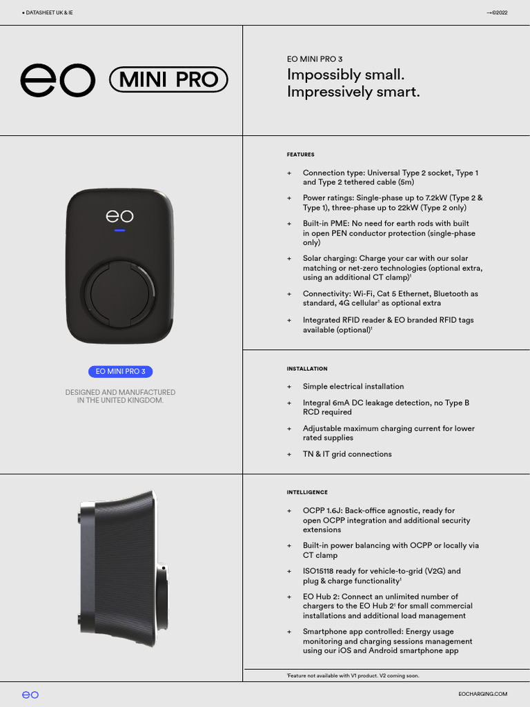 Eo Mini Pro 3 Datasheet | PDF | Electronics | Electrical Engineering