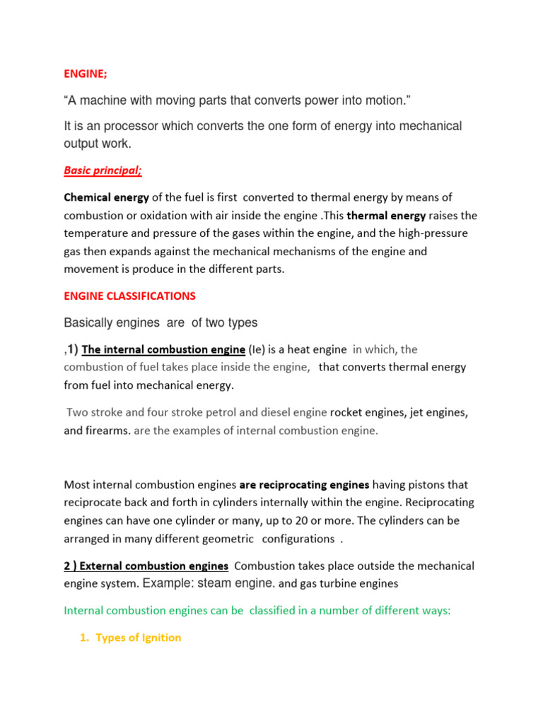 ENGINE FILE | PDF | Internal Combustion Engine | Piston