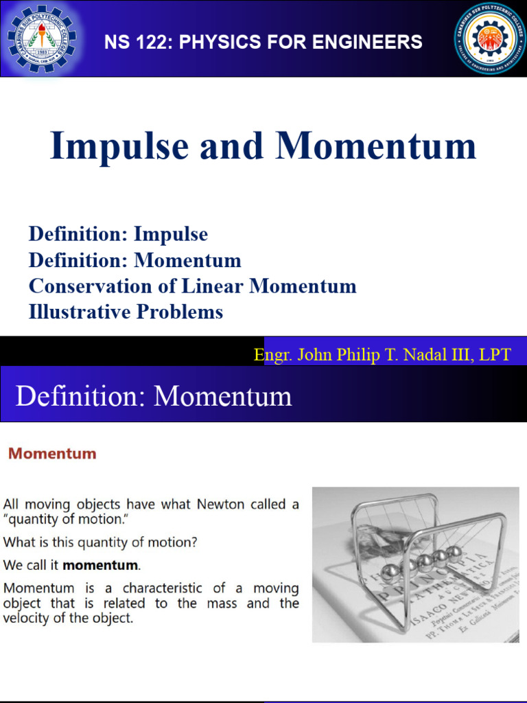 Impulse and Momentum | PDF | Momentum | Continuum Mechanics