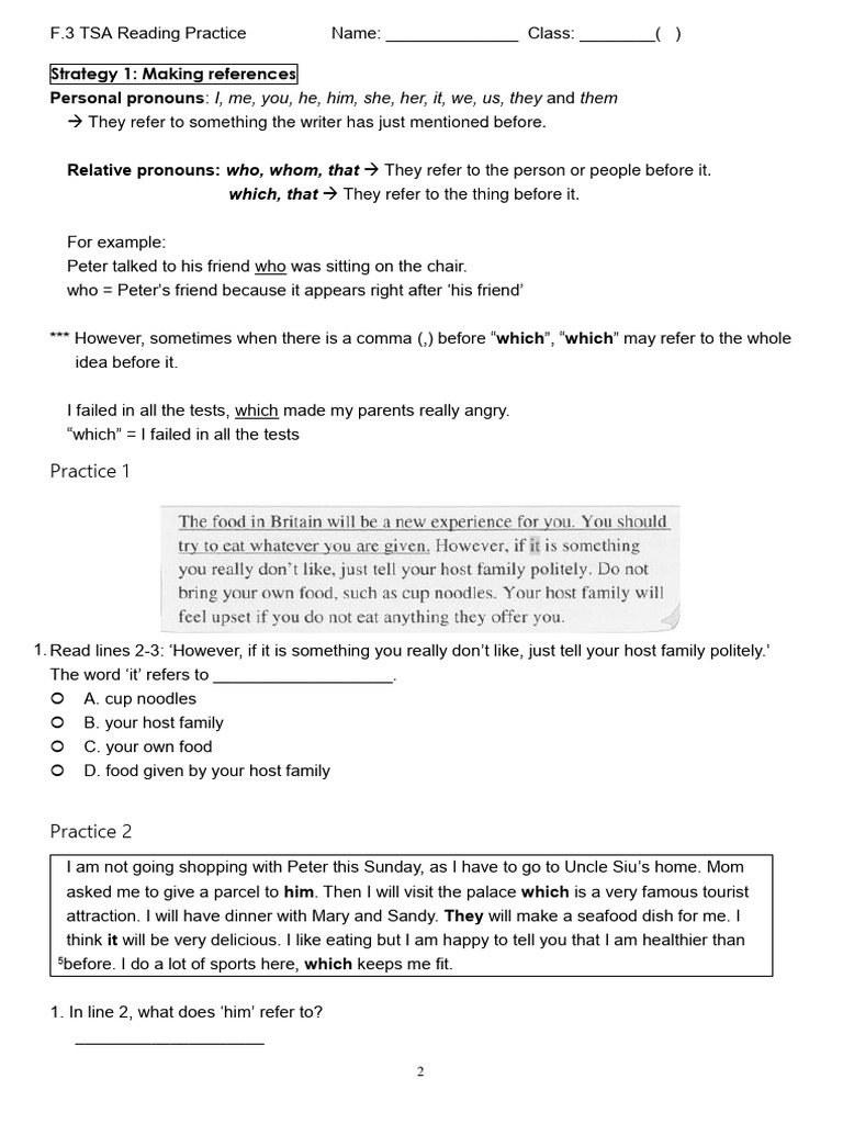 TSA Reading Practice | PDF | Poetry | Metaphor
