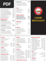 Cafe Akasa Menu | PDF | Meal | Drink