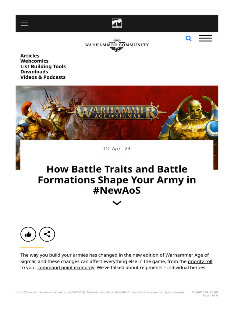 AoS - 9 - How Battle Traits and Battle Formations Shape Your Army in # ...