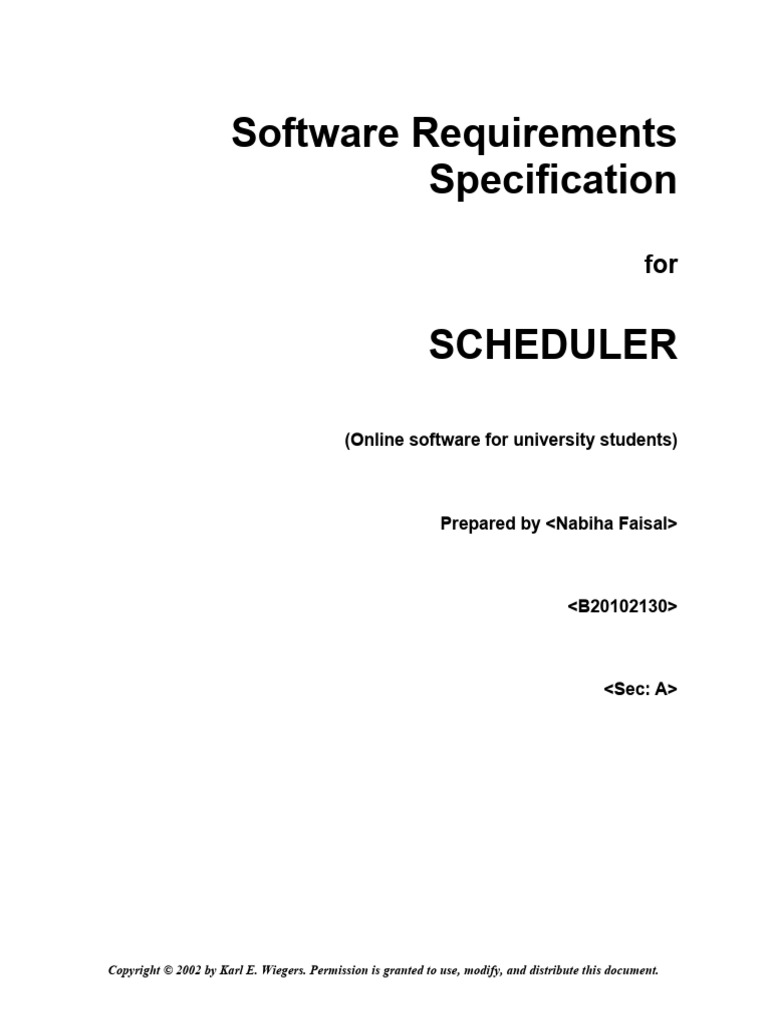 srs_scheduler | PDF | Application Software | World Wide Web